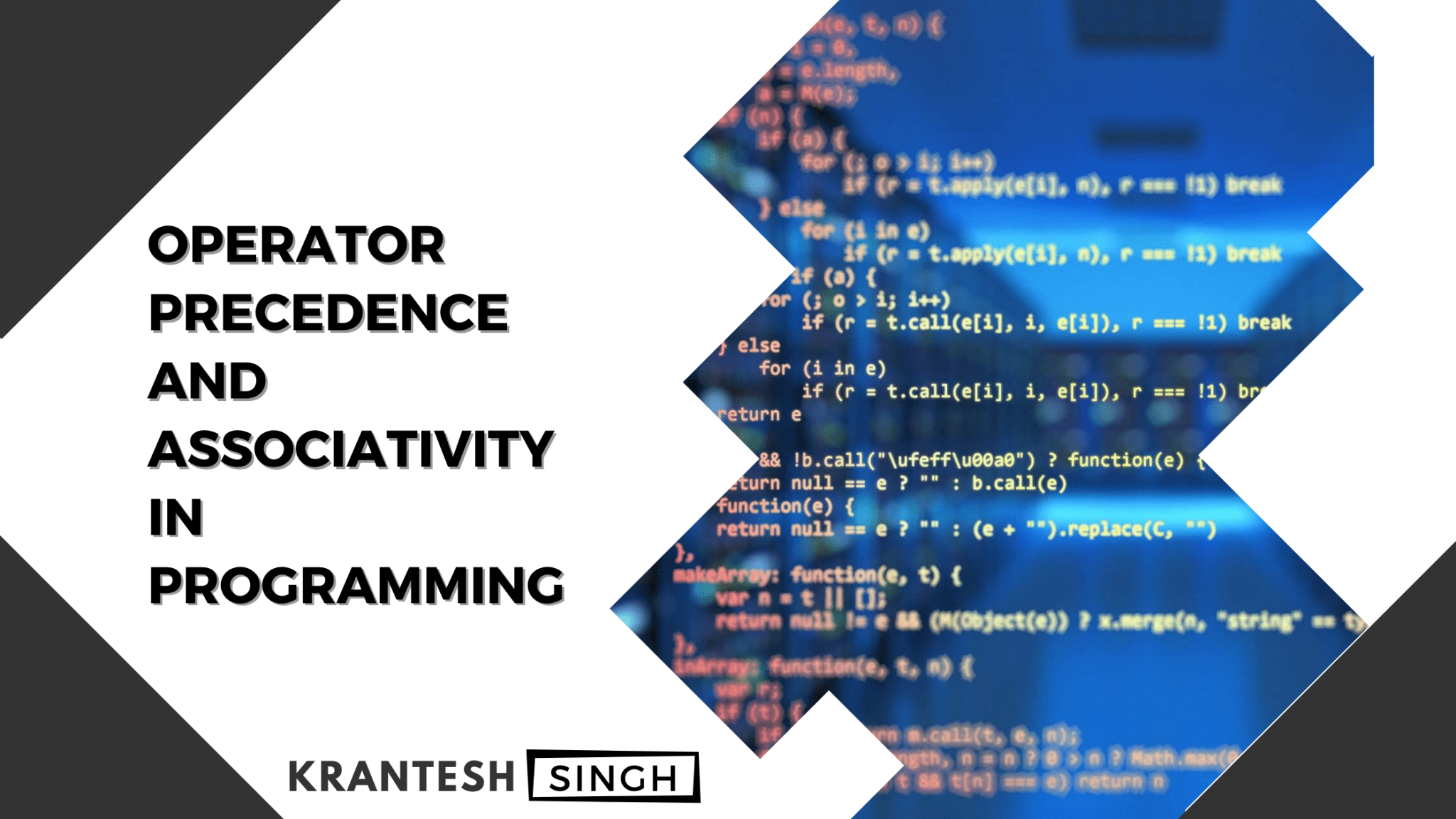 Operator Precedence And Associativity In Programming Languages Krantesh Singh